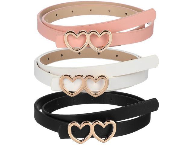Click here for 3pcs Pu Leather Waist Belts with Heart Buckle  Adj... prices