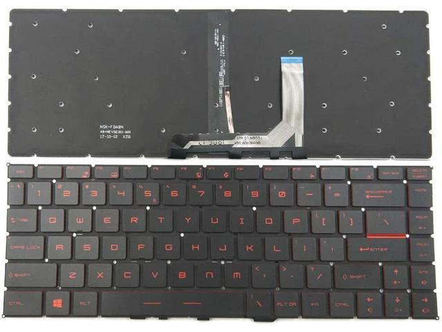 Click here for US Red Font Backlit Keyboard for MSI GS63 8RC GS63... prices