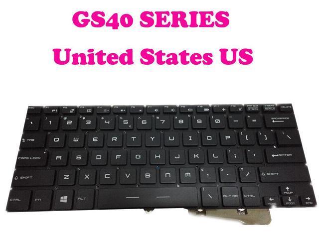 Click here for US Backlit Keyboard For MSI GS40 GS32 6QE 6QD GS43... prices