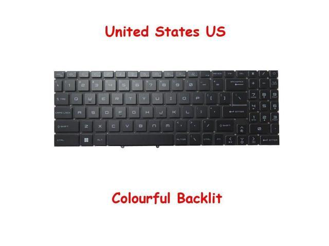 Click here for RGB Backlit US Keyboard For MSI GL76 NSK-FG0BBN 1D... prices