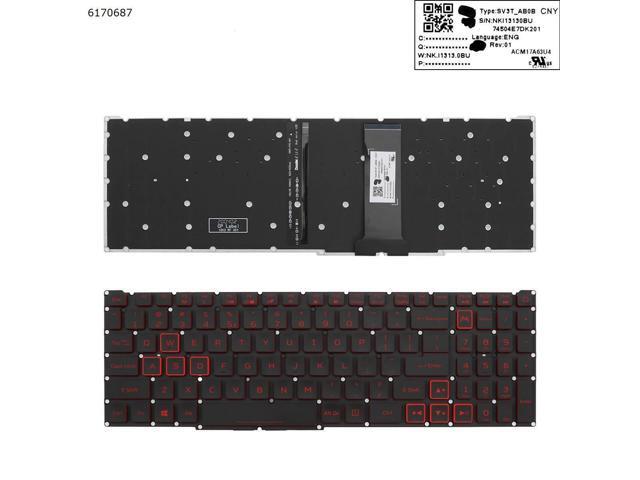 Click here for US Keyboard for Acer Nitro AN515-54 BLACK (Red siD... prices