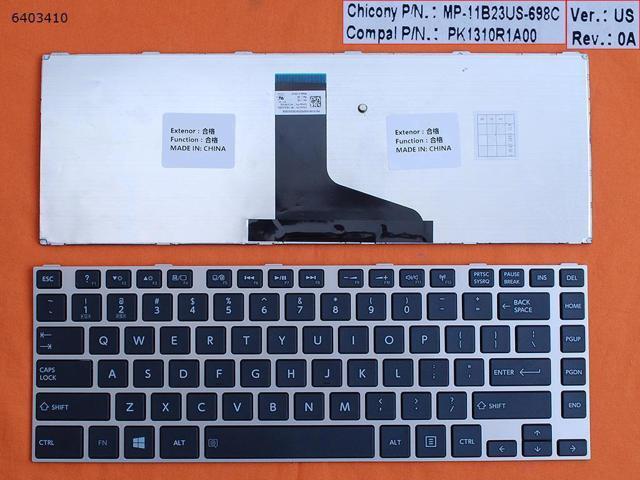 Click here for US Keyboard for TOSHIBA L830 L840 SILVER FRAME BLA... prices