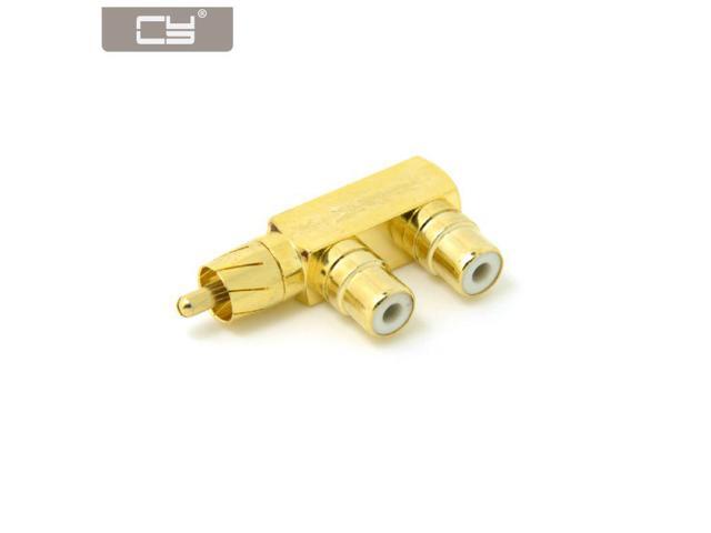 Click here for 10pcs/lot 90 Degree Angled RCA AV Audio Splitter P... prices