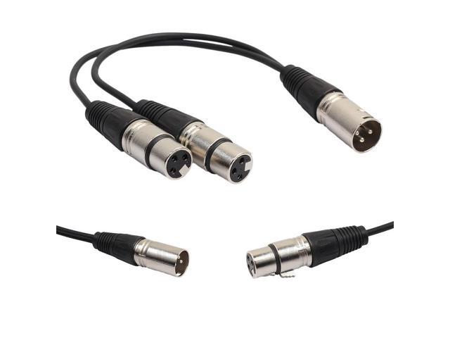 Click here for 1Pcs Black Cannon XLR Y Cable 1 Male to Dual Femal... prices