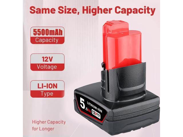 Click here for VANON for Milwaukee 48-11-2460 M12 LITHIUM XC 5.5A... prices