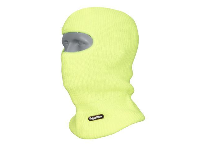 RefrigiWear Mens Open Hole Face Mask - Breathable  Flexible  and Warm Winter Face Cover - Lime