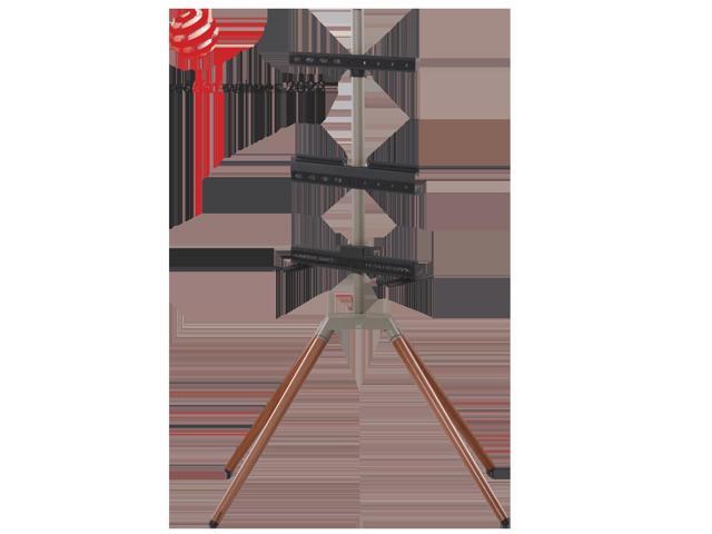 Quadpod Universal Tv Stand - Walnut & Dark Grey - Walnut  Dark Grey