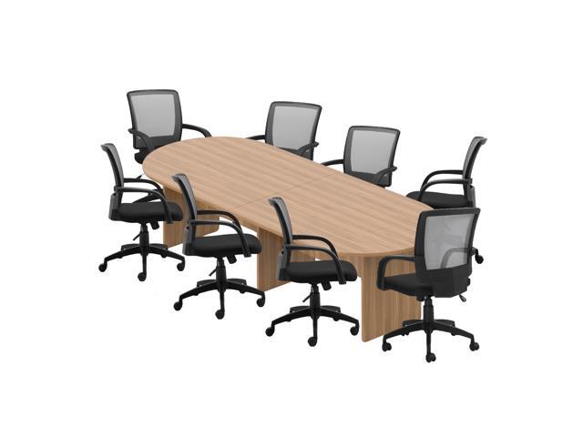 Click here for GOF 10 FT Racetrack Conference Table w/ 8 Chairs S... prices