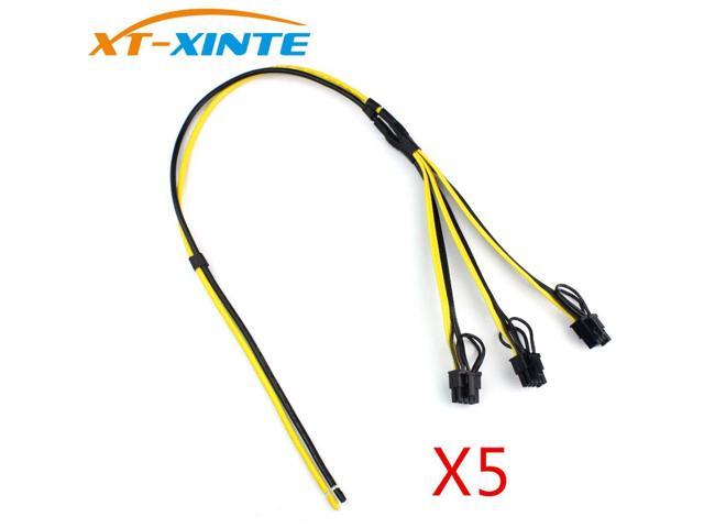 Click here for XT-XINTE 5Pcs Power Supply Cable 1 to 3 6p+2p Mine... prices