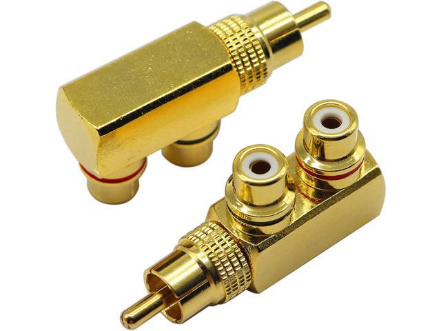 Click here for zdyCGTime RCA Splitter Adapter 90 Degree Right Ang... prices
