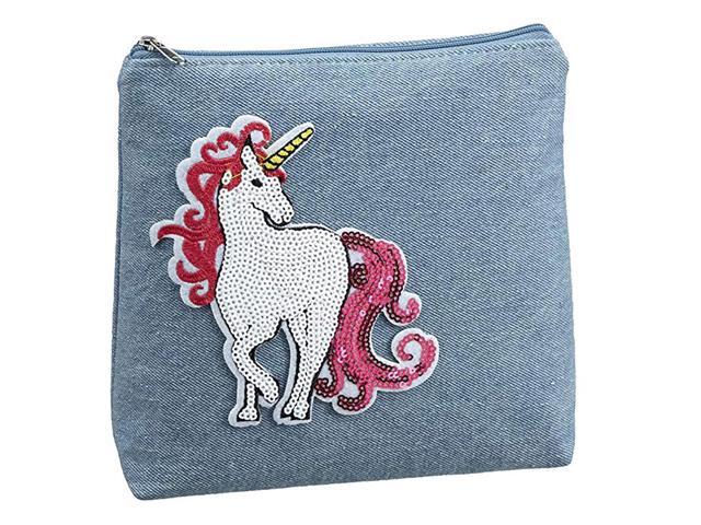 Click here for Ganz - Summer Fun Light Denim Cosmetic Bag  Sequin... prices