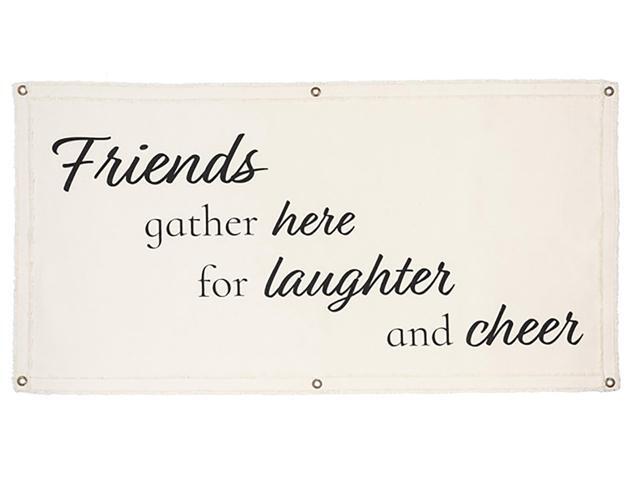Click here for Ganz Canvas Wall Hanging - Friends gather here for... prices