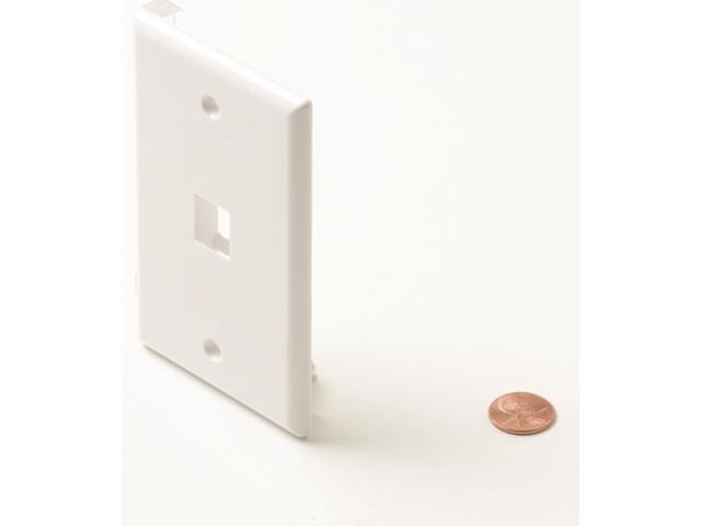 Click here for Steren 310-201WH Standard Keystone 1-Port Wall Pla... prices