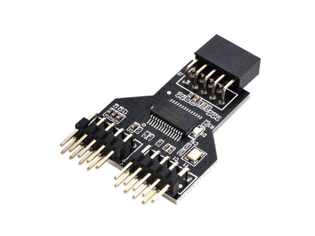 Click here for Chenyang Motherboard 9pin USB 2.0 Header 1 to 2 Fe... prices
