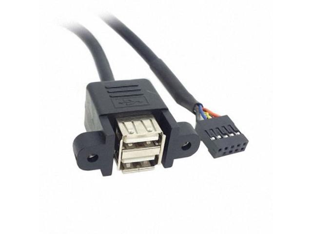 Click here for CY 50cm Stackable Dual USB 2.0 A Type Female to Mo... prices