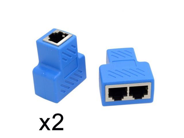Click here for CY 2pcs STP UTP Cat6 RJ45 8P8C Plug To Dual RJ45 S... prices