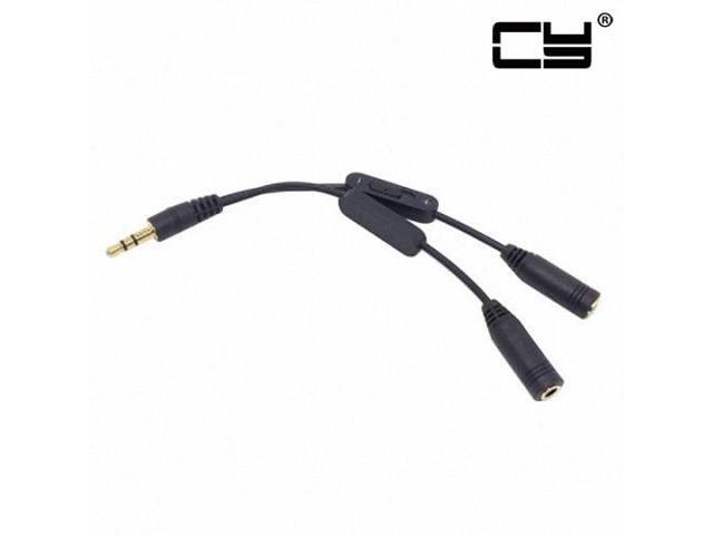 Click here for CHENYANG Black 3.5mm Stereo Male to Double 3.5mm F... prices