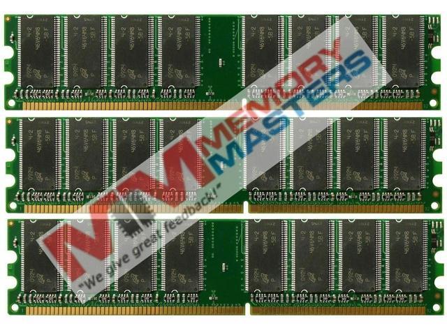 Click here for MemoryMasters NEW DDR PC3200 3GB 3X1GB 400 DESKTOP... prices