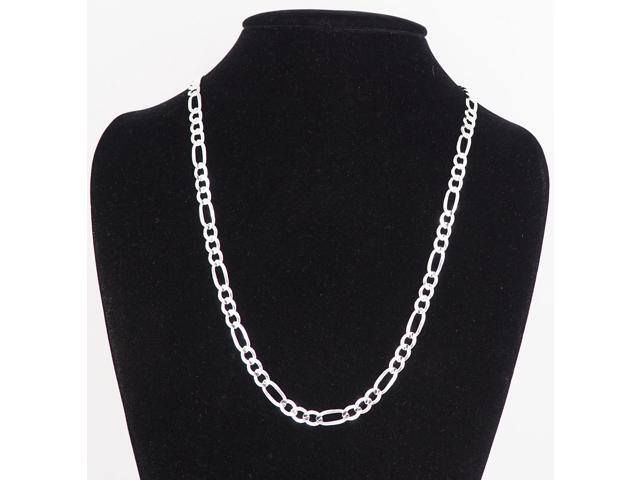 Click here for Solid 925 Sterling Silver Italian 6.8mm Flat 24 Fi... prices