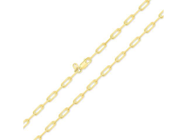 Click here for Solid 925 Sterling Silver 14K Gold plated Papercli... prices