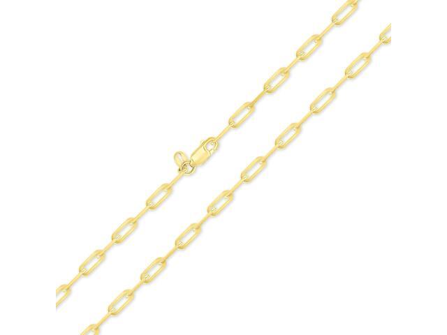 Click here for Solid 925 Sterling Silver 14K Gold plated Papercli... prices