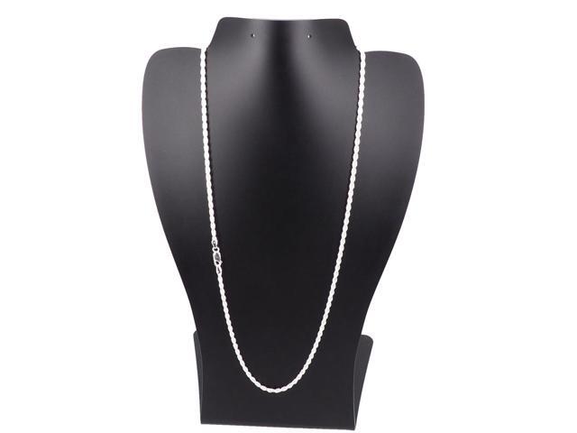 Click here for Solid 925 Sterling Silver 22 Diamond Cut Rope Chai... prices