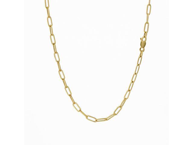 Click here for Solid 925 Sterling Silver 14K Gold plated Papercli... prices