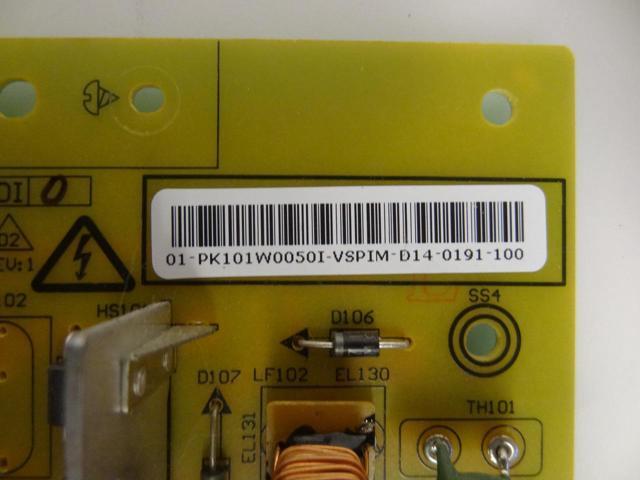 Click here for Toshiba 50L2300U Power Supply Board (PK101W0050I... prices