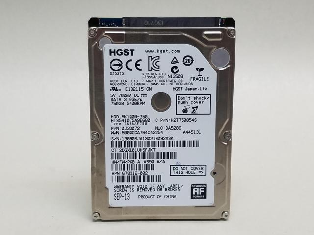 Click here for HGST TravelStar 5K1000 HTS541075A9E680 750 GB 2.5... prices