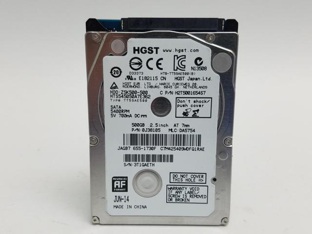 Click here for HGST HTS545050A7E362 TravelStar Z5K500 500GB 2.5 S... prices