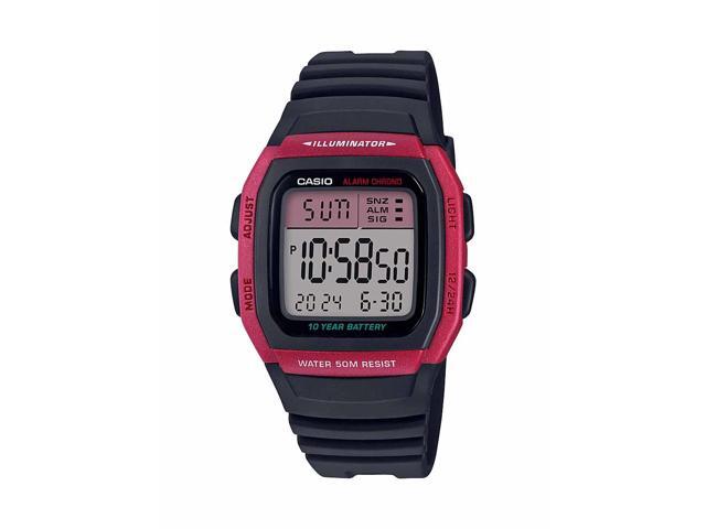 Click here for Casio Mens Sport Digital Watch  Black/Red W96H-4AV prices