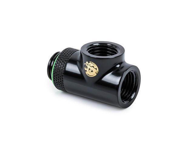Click here for Bitspower T-Block Rotary Fitting  Matt Black prices