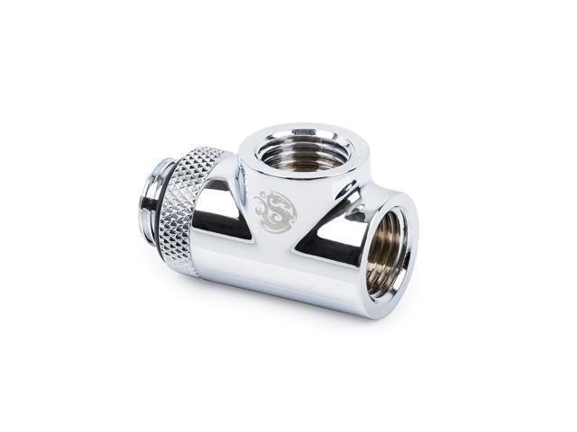Click here for Bitspower T-Block Rotary Fitting  Silver Shining prices