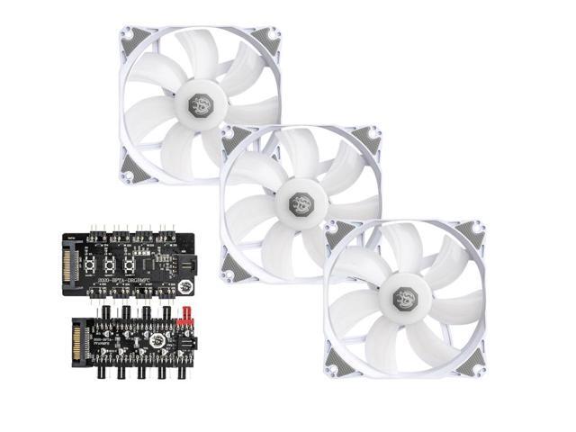 Click here for Bitspower Notos 120 Fan Digital RGB White (3PCS) prices