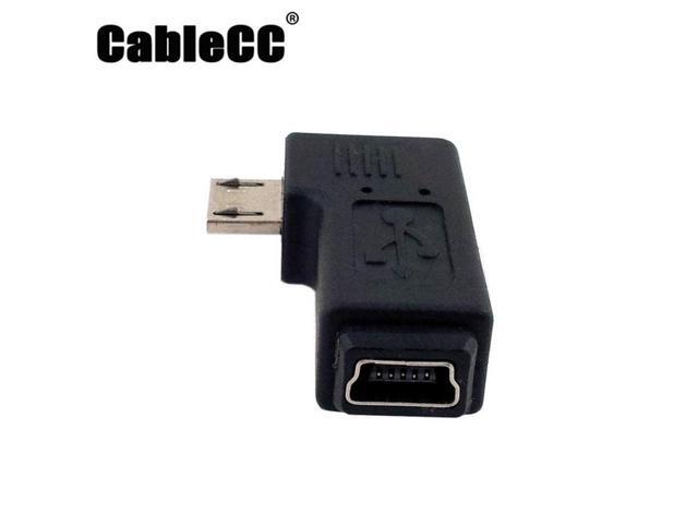 Click here for Cablecc 90 degree Left angled MINI USB Female to M... prices