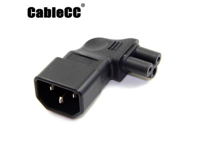 Click here for Cablecc IEC 90 Degree Adapter 3 Poles Male C14 to... prices