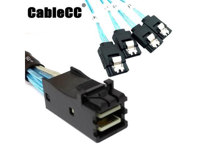 Click here for Cablecc Internal Mini SAS SFF-8643 Host to 4 SATA... prices