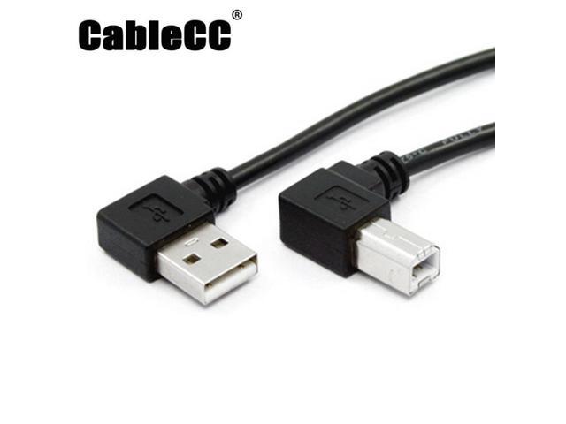 Click here for Cablecc Left Angled USB 2.0 A Male to B Male angle... prices