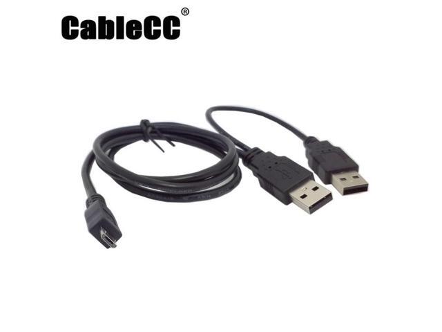 Click here for Cablecc USB 2.0 two Male to Micro USB 5P Male Y Ca... prices