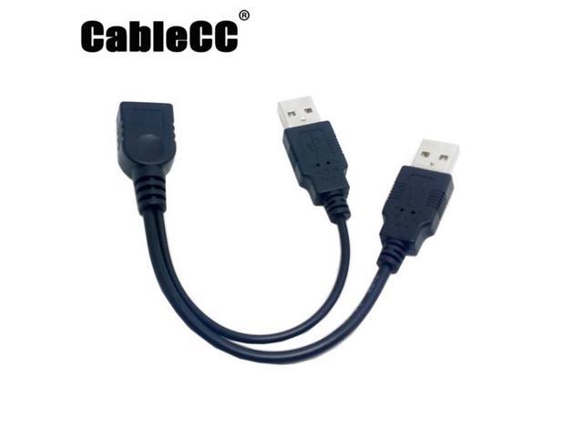 Click here for Cablecc Black USB 2.0 Female A to Dual A Male Extr... prices