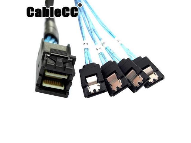 Click here for Cablecc Internal Mini SAS SFF-8643 Host to 4 SATA... prices