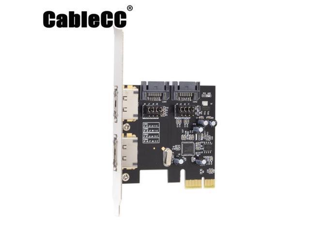 Click here for Cablecc PCI-E To 4 Ports SATA 3.0 ESATA PCIE SATA3... prices