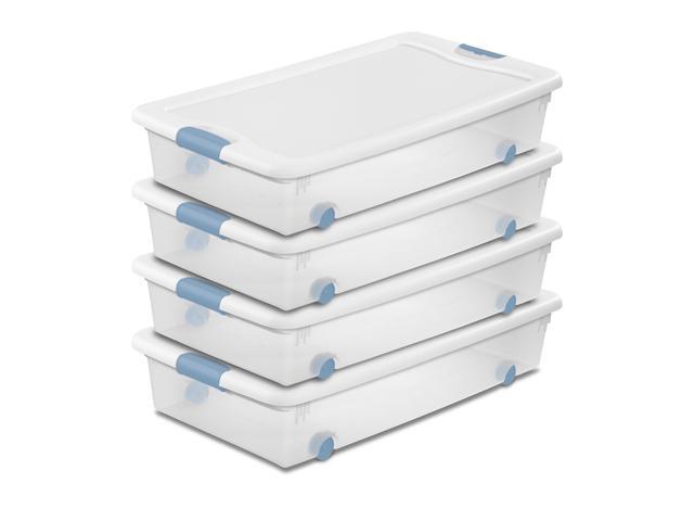 Click here for Sterilite 4-Pack 56 Quart Wheeled Latching Box  Un... prices