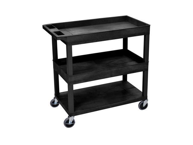 Click here for Luxor High Capacity 2 Tubs and 1 Flat Shelf Cart i... prices