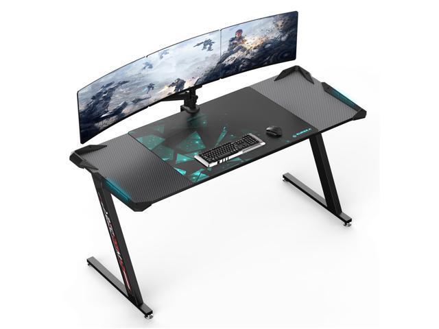 Click here for Eureka Ergonomic 60 Z-Shaped Large Gaming Desk wit... prices