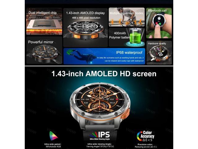 Click here for Tank T2 Smart Watch For Men Bluetooth Call AMOLED... prices