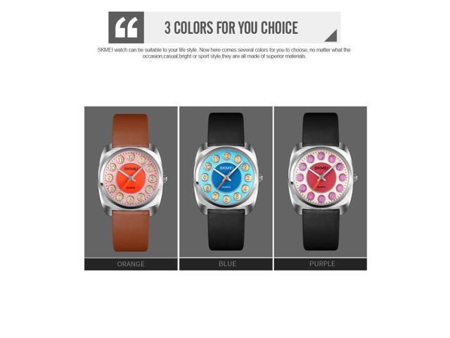 Click here for SKMEI Q029 Ladies Phone Number Pattern Dial Leathe... prices