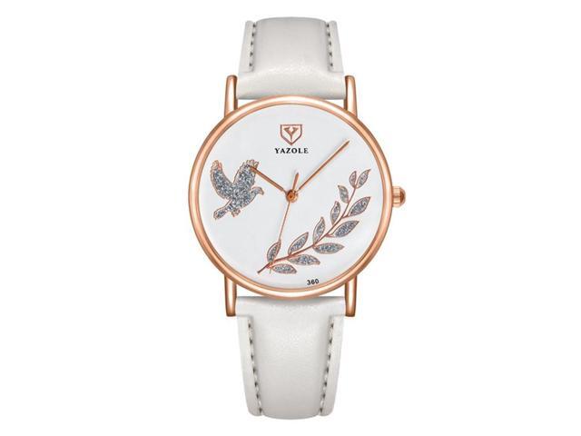 Click here for YAZOLE 360 Leather Band Dove of Peace Diamond Lady... prices