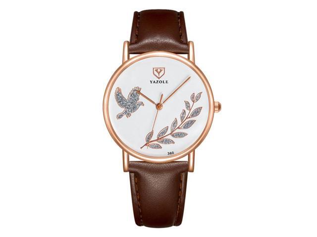 Click here for YAZOLE 360 Leather Band Dove of Peace Diamond Lady... prices