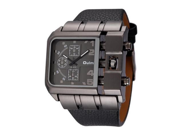 Click here for Oulm 3364 Men Square Dial Leather Belt Quartz Watc... prices